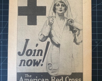 Red Cross Print - Etsy