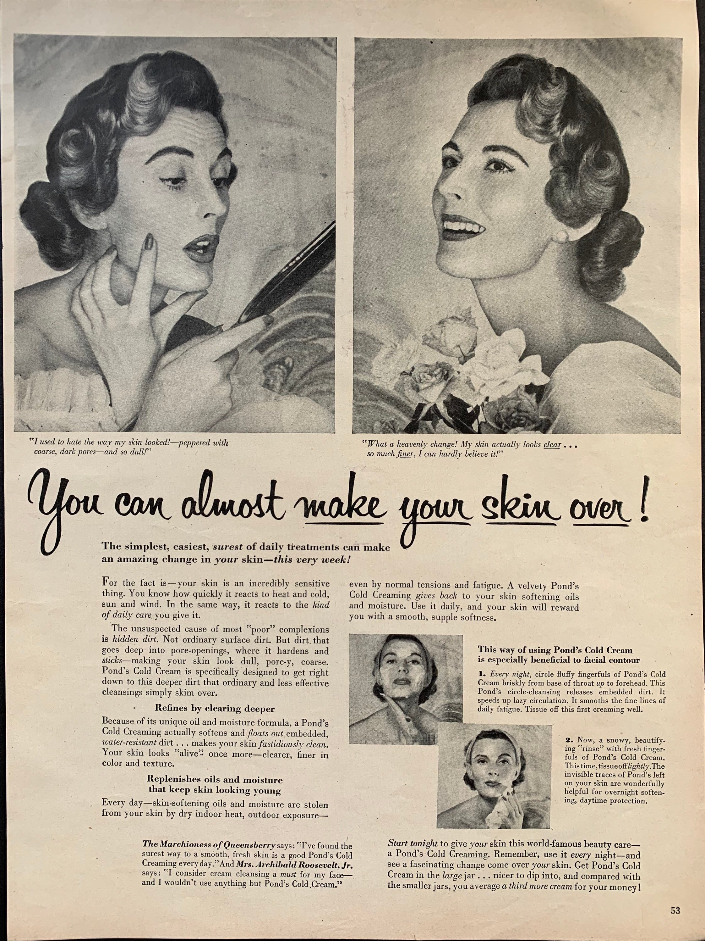 Ponds Cold Cream Vintage