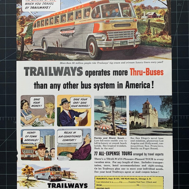 Trailways Buses - Etsy