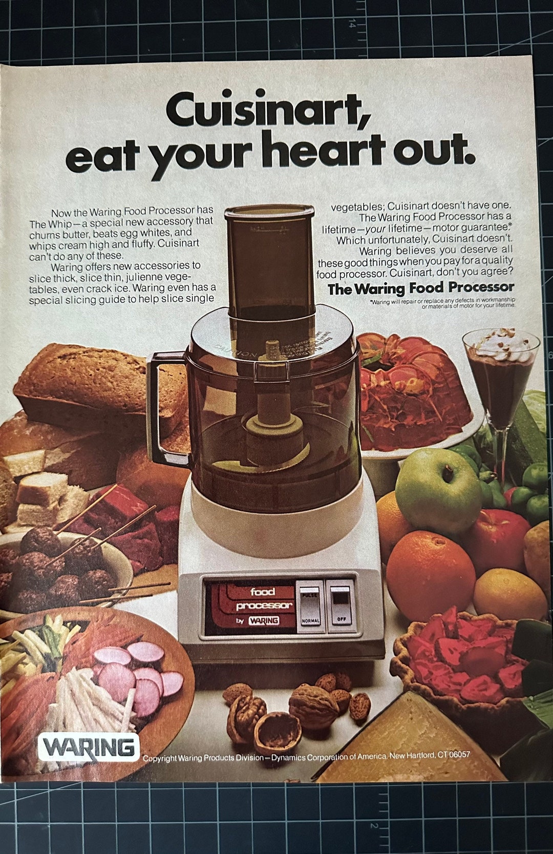 Vintage 1979 Cuisinart Food Processor Print Advertisement Retro Gift ...
