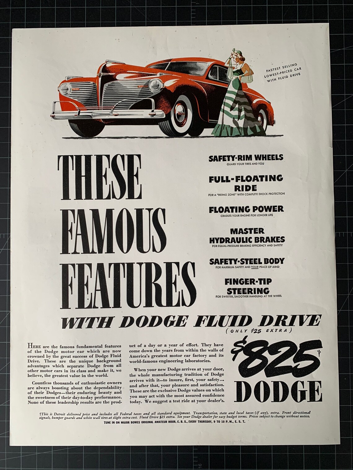 Vintage 1941 Dodge Print Ad - Etsy