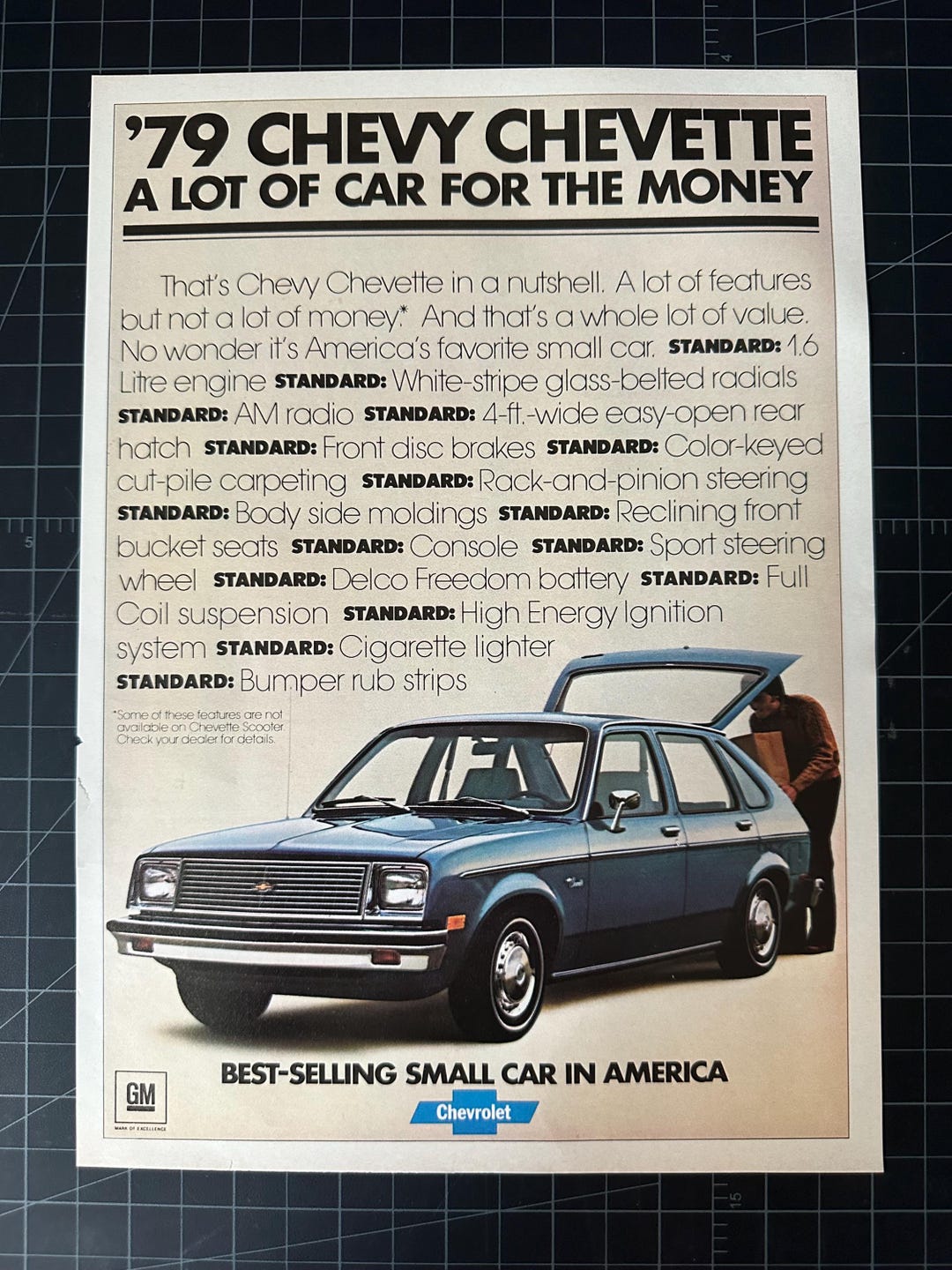Vintage 1979 Chevrolet Chevette Print Ad - Etsy