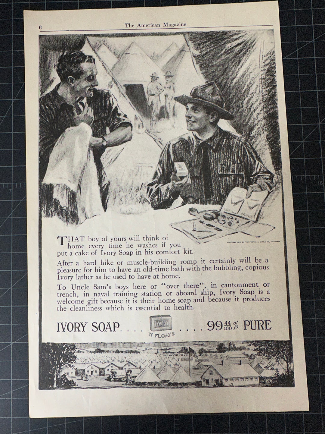 Rare Vintage 1918 Ivory Soap WWI Print Advertisement - Etsy