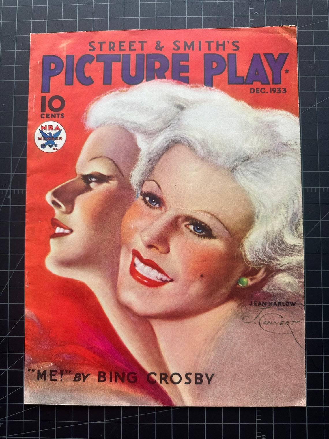 Rare 1933 Picture Play Magazine Cover Jean Harlow - Etsy