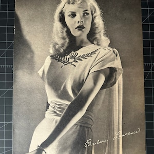 Rare Vintage 1940s Barbara Lawrence Portrait - Etsy