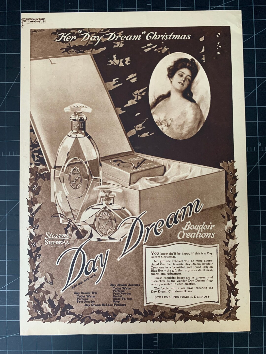 Vintage 1919 Stearns Perfume Print Advintage Retro Gift Decor - Etsy