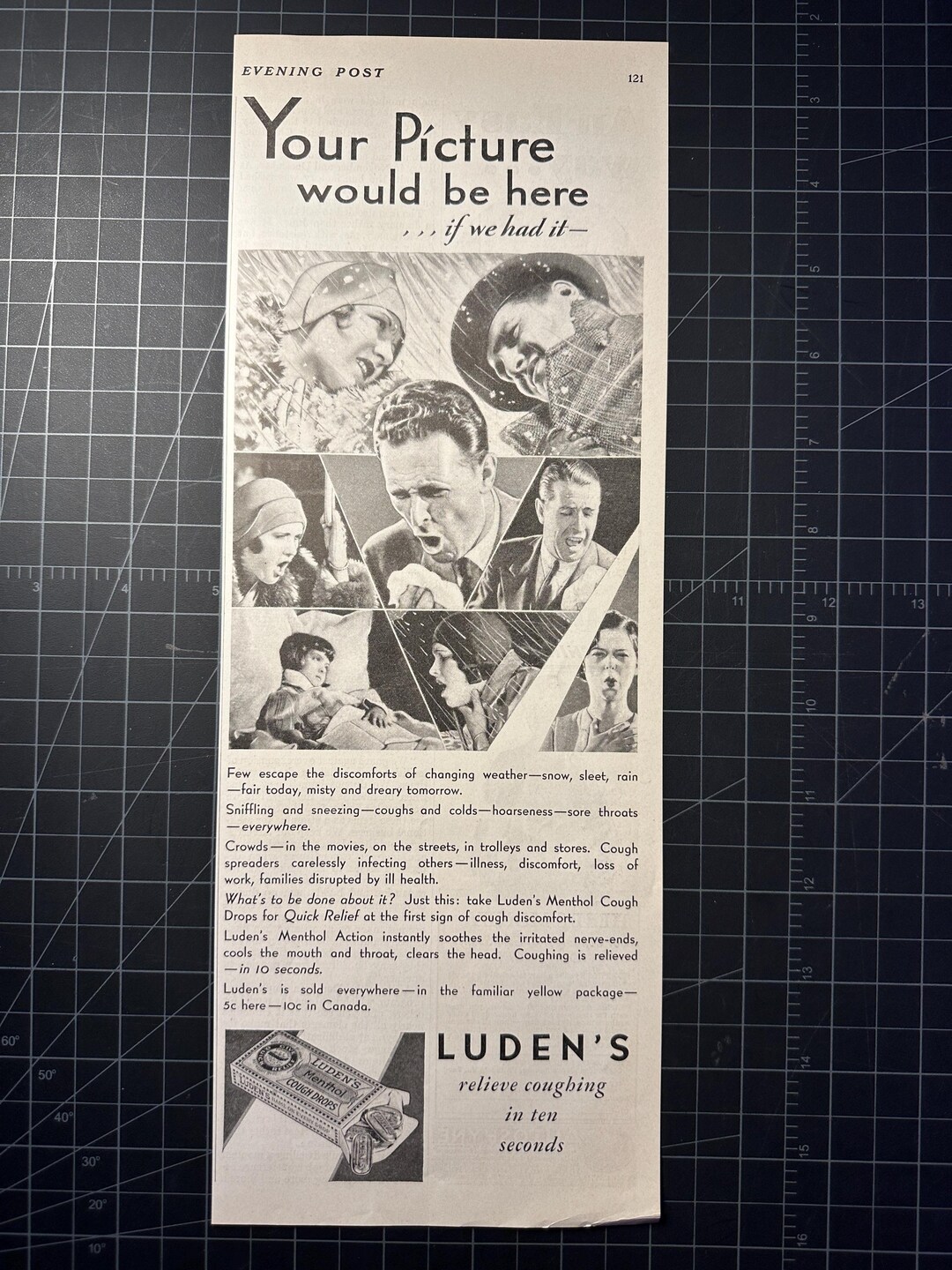 Rare Vintage 1931 Luden’s Cough Drops Print Ad - Etsy