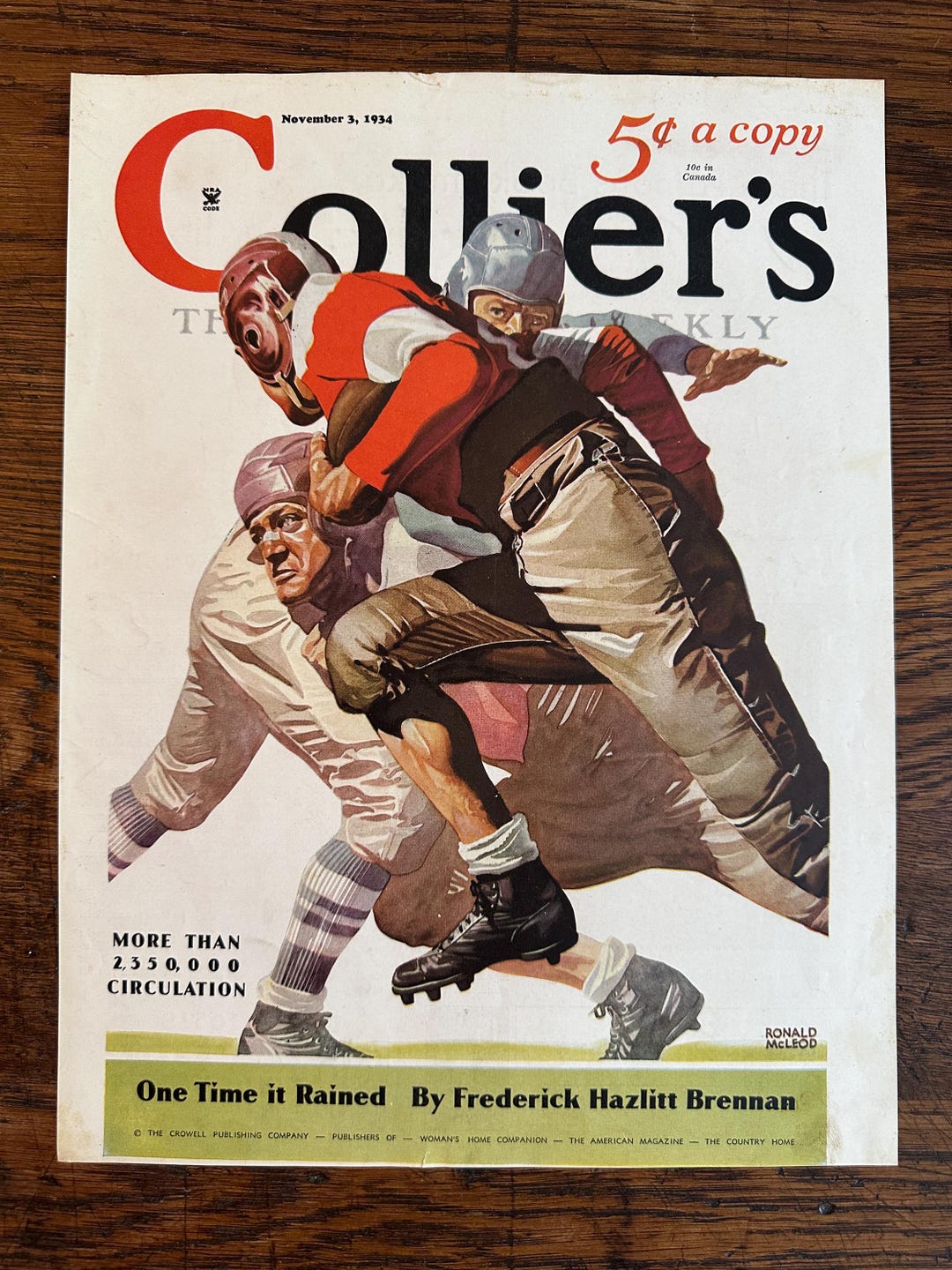 Vintage 1934 Collier’s Magazine Cover - Ronald Mcleod - COVER ONLY - Etsy