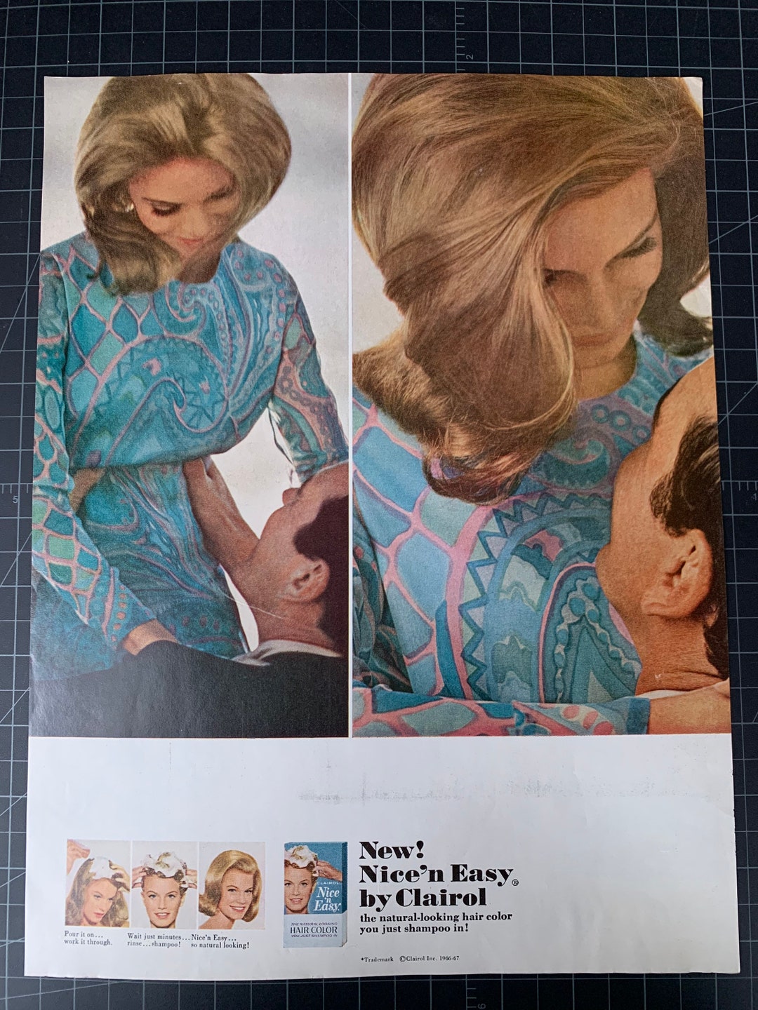 Vintage 1967 Clairol Hair Color Print Advertisement - Etsy