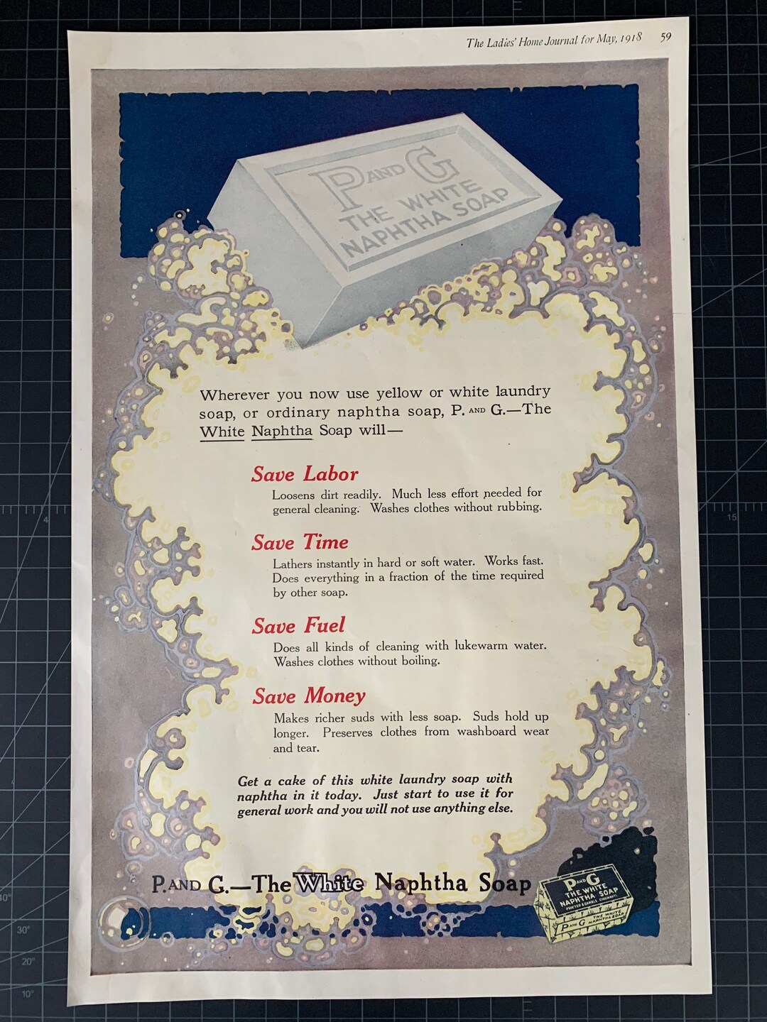 Vintage 1918 P&g Soap Print Advertisement - Etsy