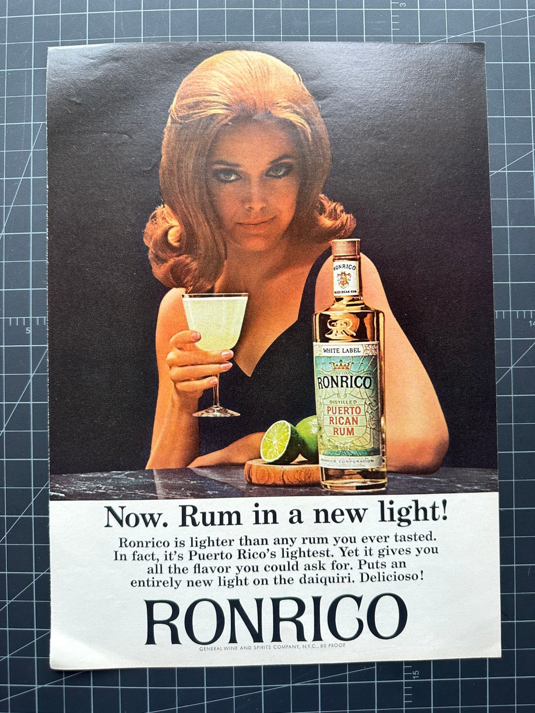 Vintage 1970s Ron Rico Rum Print Ad - Etsy