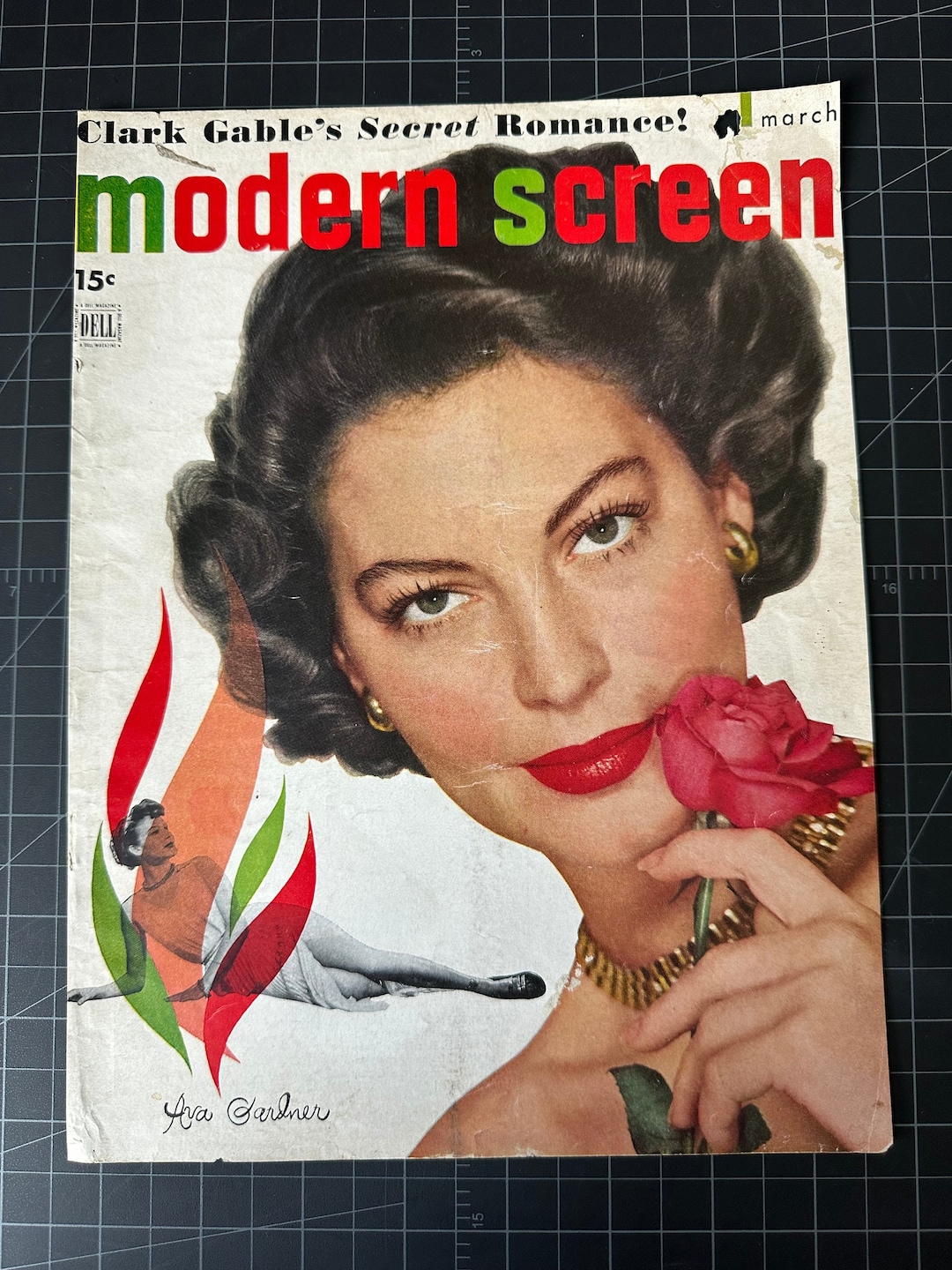 Vintage 1940s Modern Screen Magazine Cover - Ava Gardnervintage - Etsy