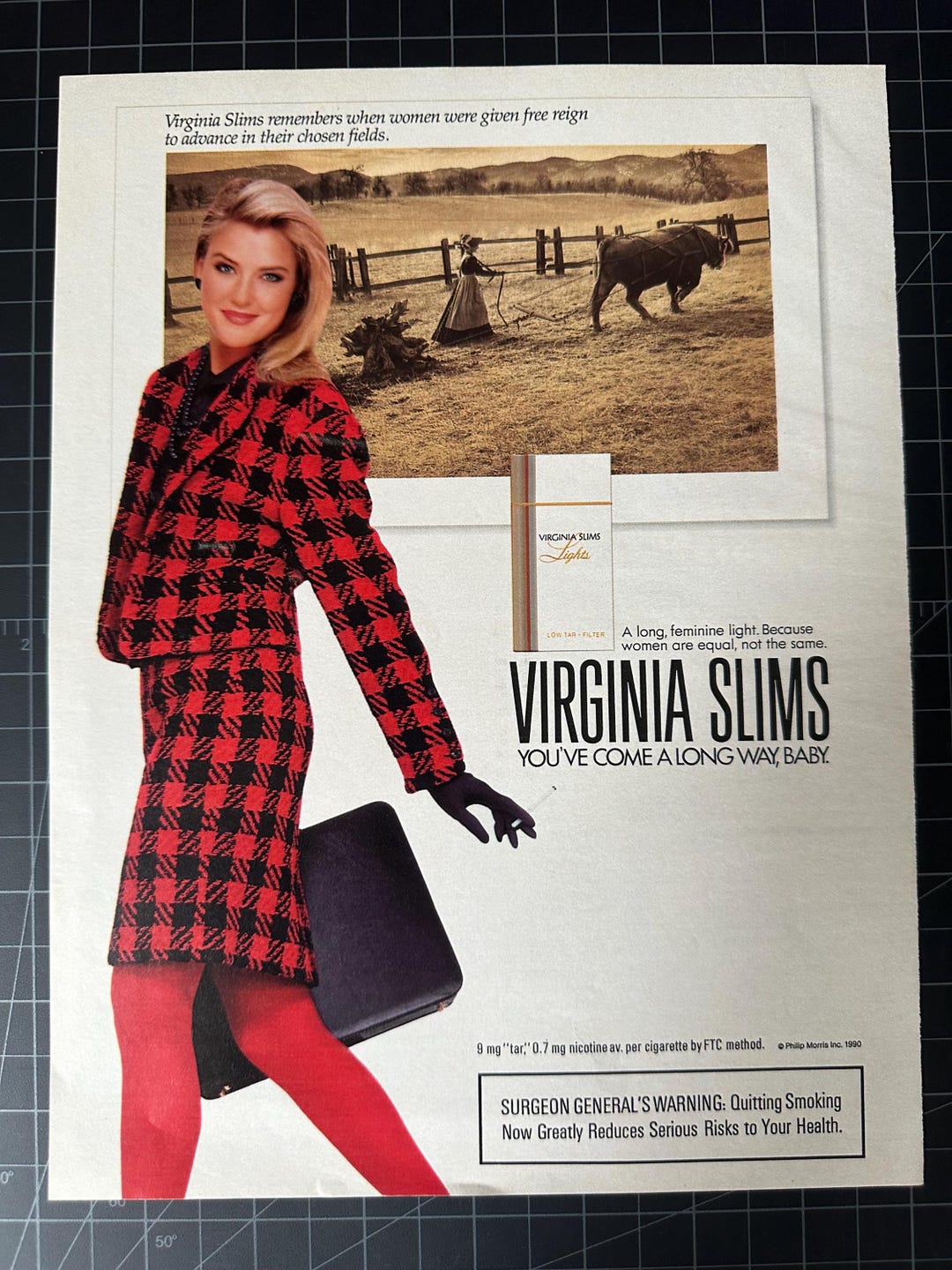 Vintage 1990 Virginia Slims Cigarettes Print Ad - Etsy