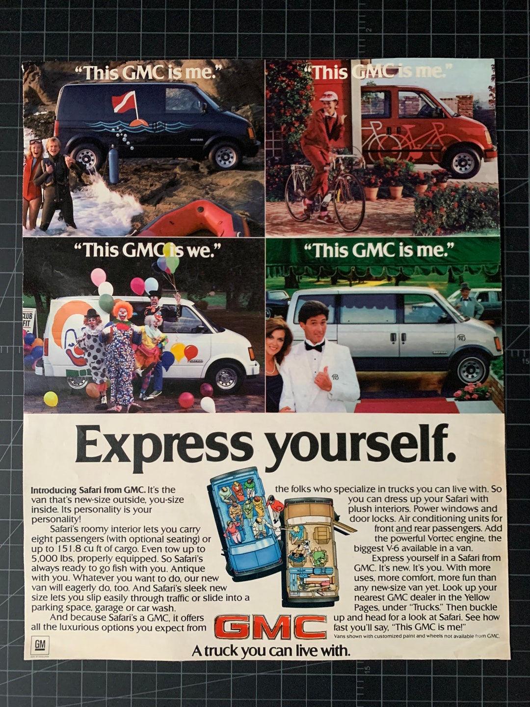 Vintage 1980s GMC Trucks Print Advertisement - Etsy