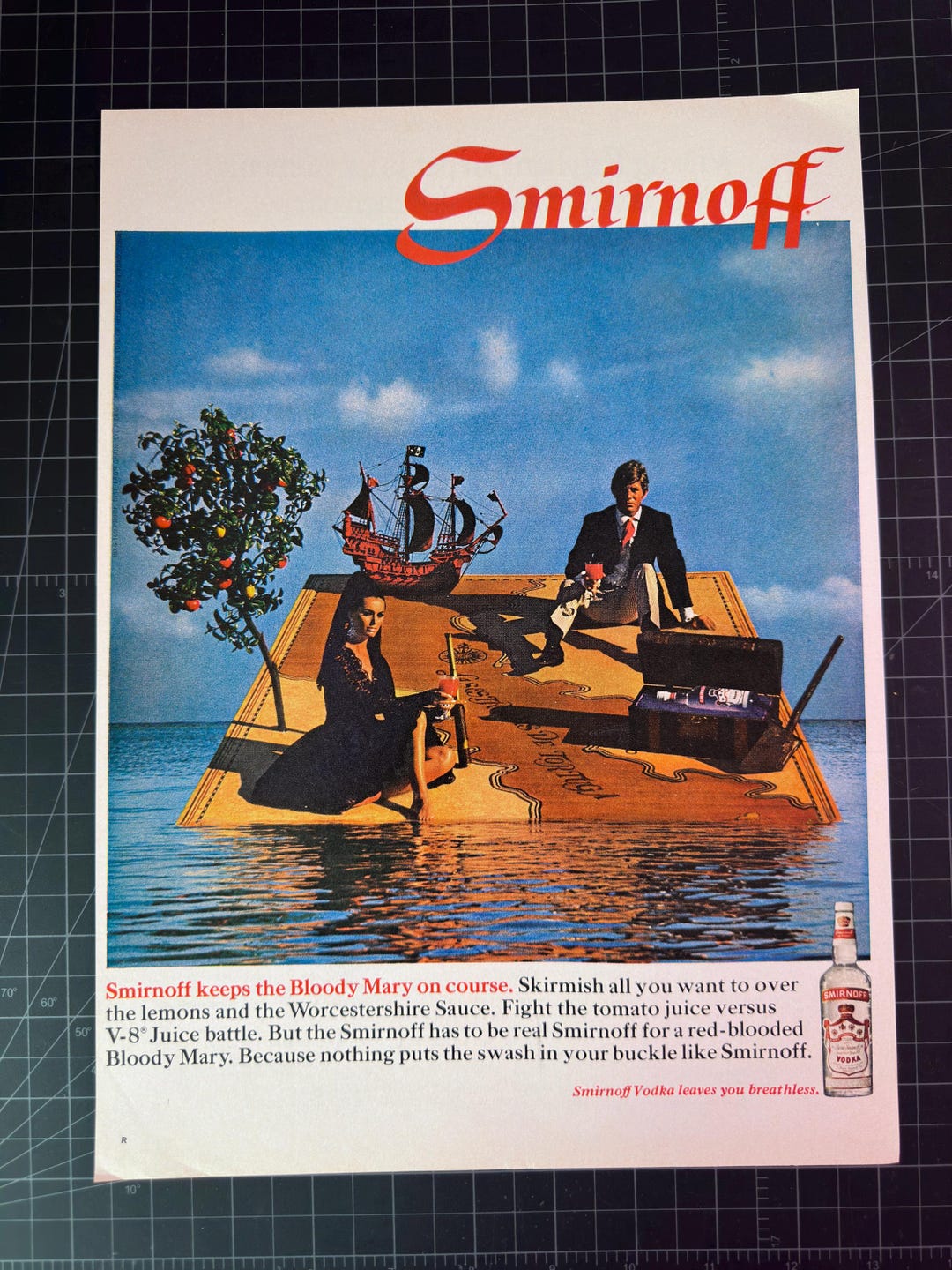 Vintage 1960s Smirnoff Vodka Original Print Ad - Etsy