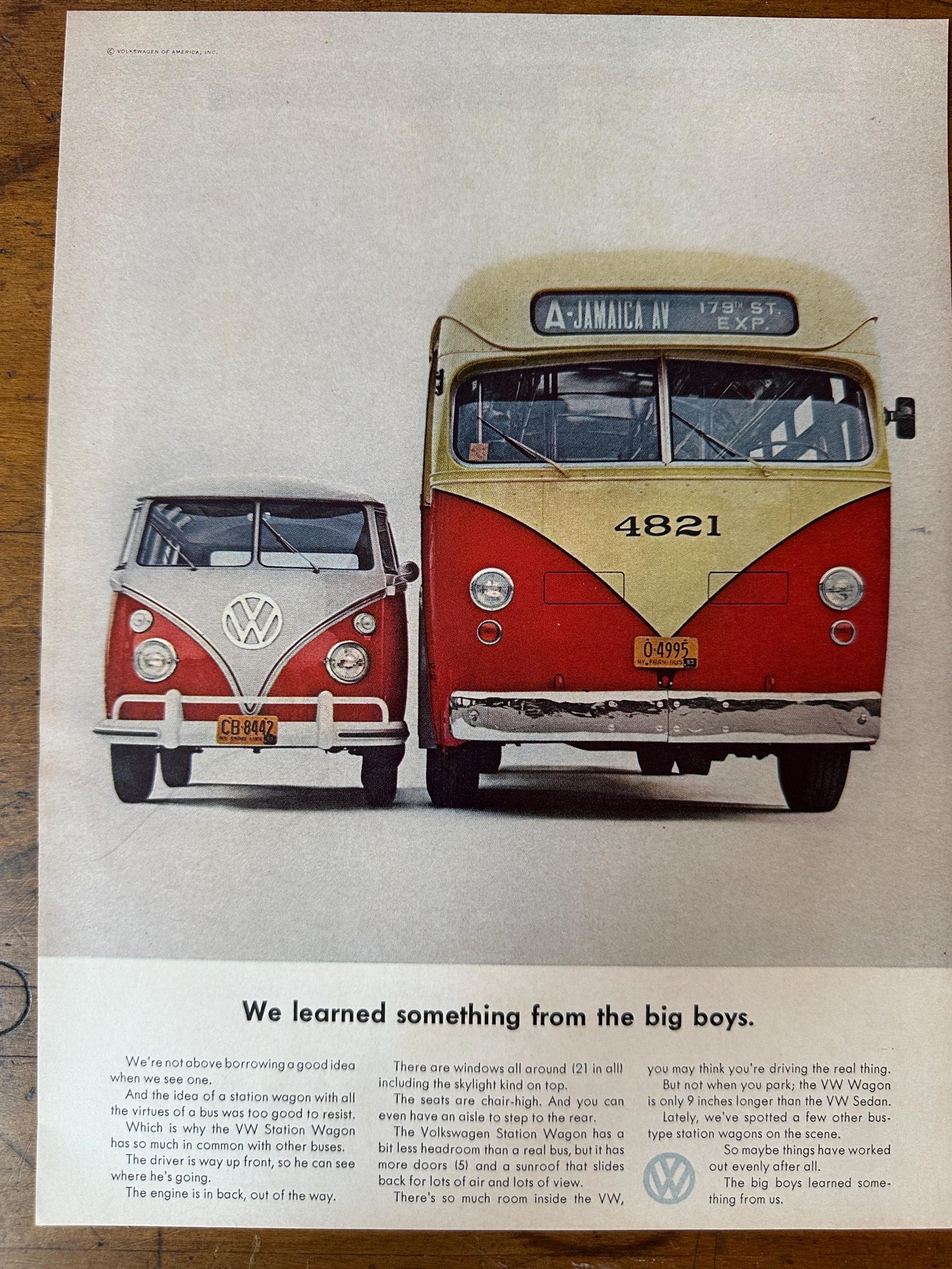 Vintage 1963 Volkswagen Print Ad - Etsy