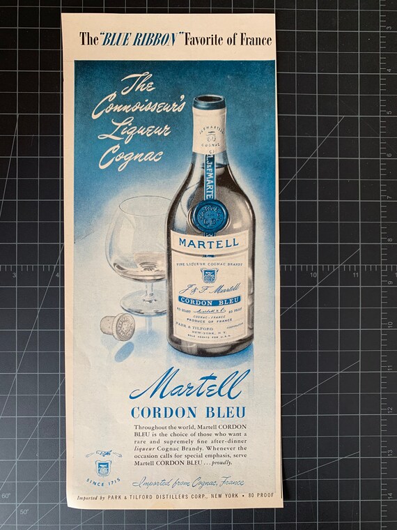 Art & Collectibles Collectibles Advertisements Vintage 1940s Martell ...