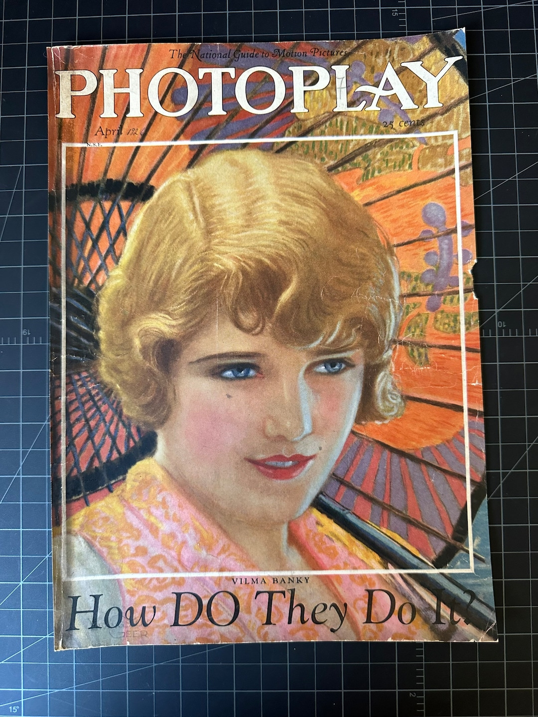 Rare Vintage 1926 Photoplay Cover Vilma Banky Cover Only - Etsy