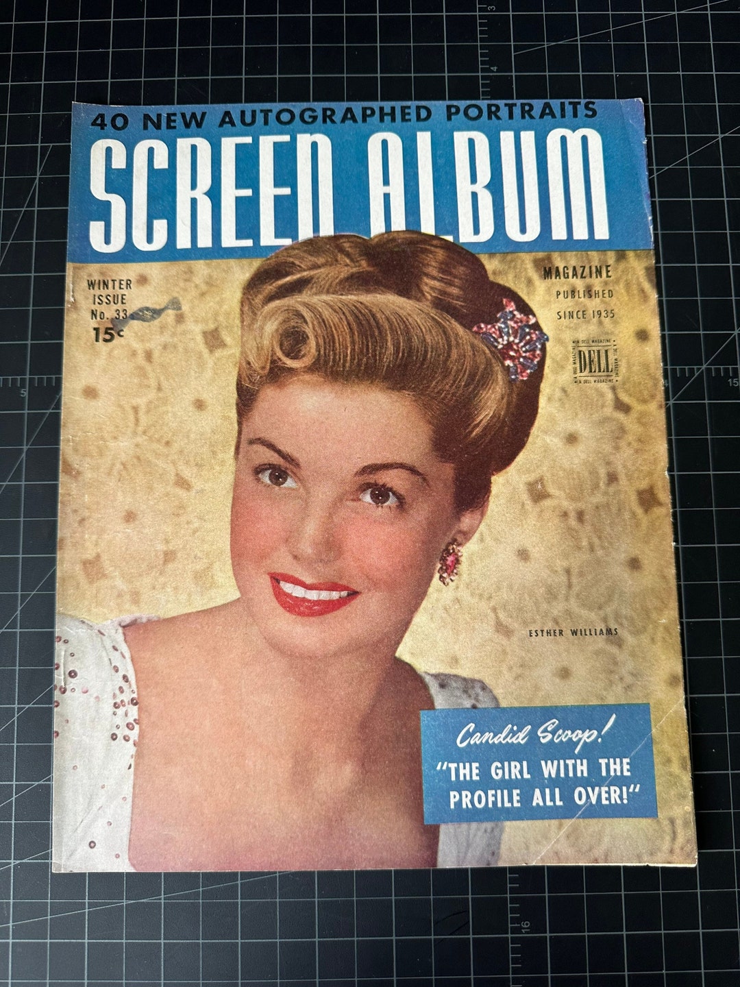 Vintage 1940s Screen Album Magazine Cover - Esther Williams - Cover ...