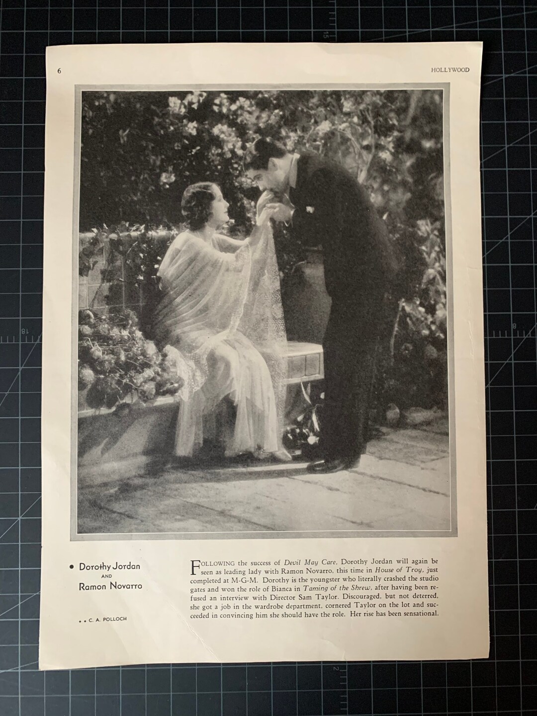 Rare Vintage 1930 Dorothy Jordan & Ramon Novarro Film Portrait - Etsy
