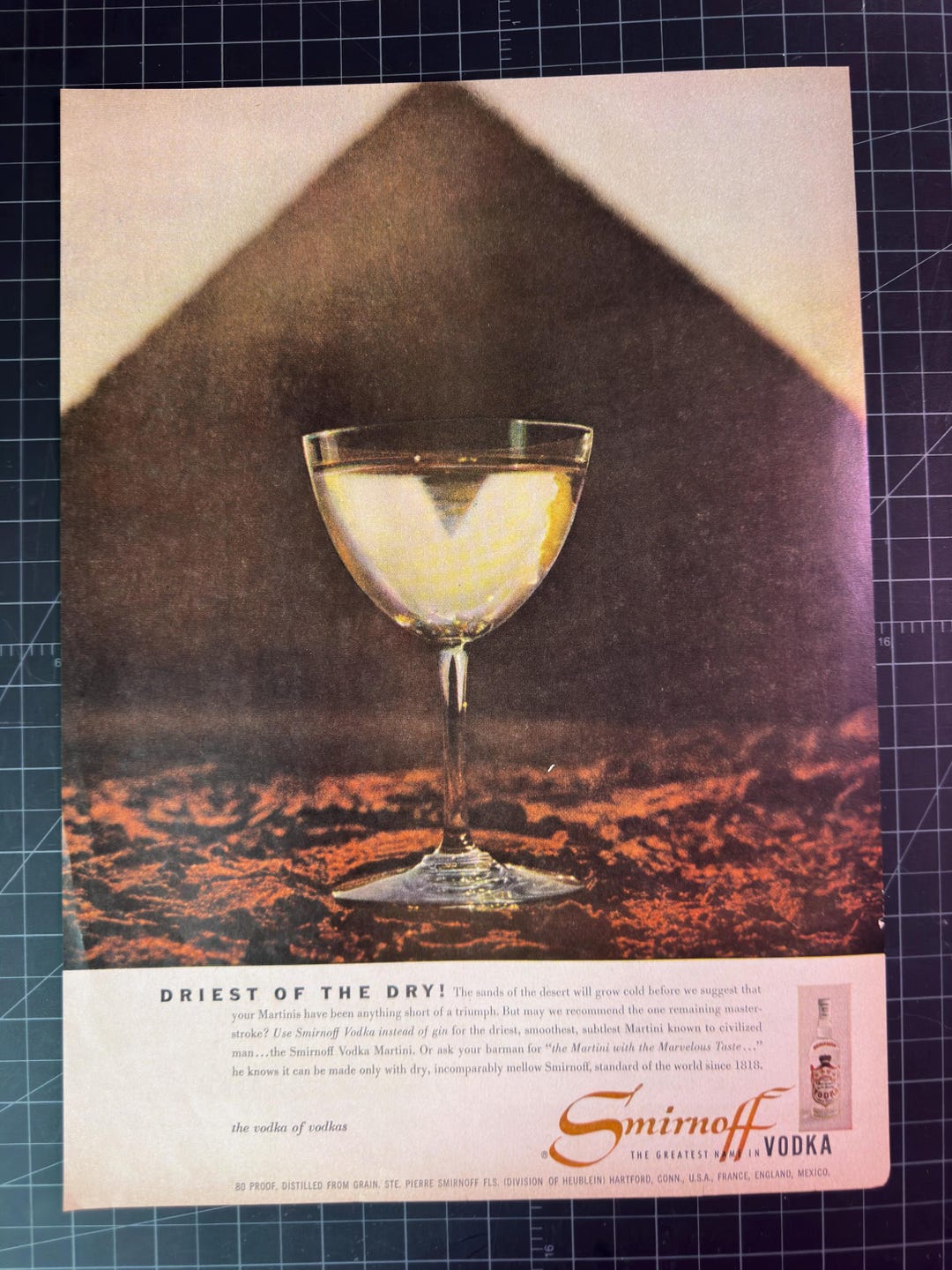 Vintage 1960s Smirnoff Vodka Print Ad - Etsy