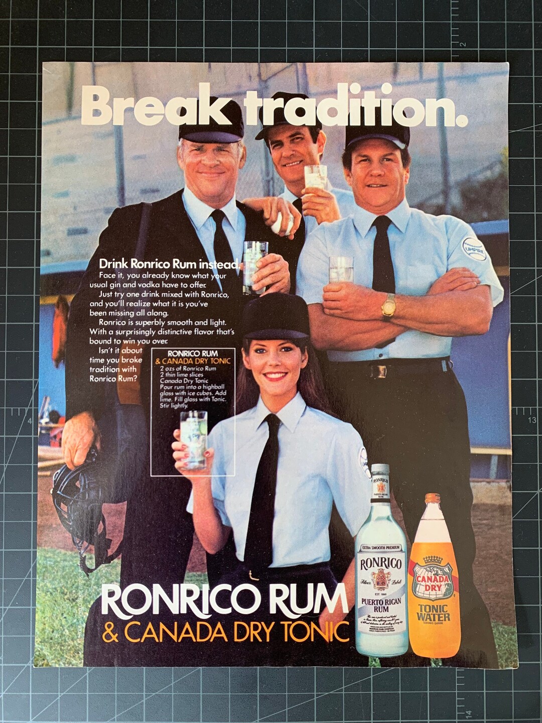 Vintage 1983 Ronrico Rum Print Advertisement - Etsy