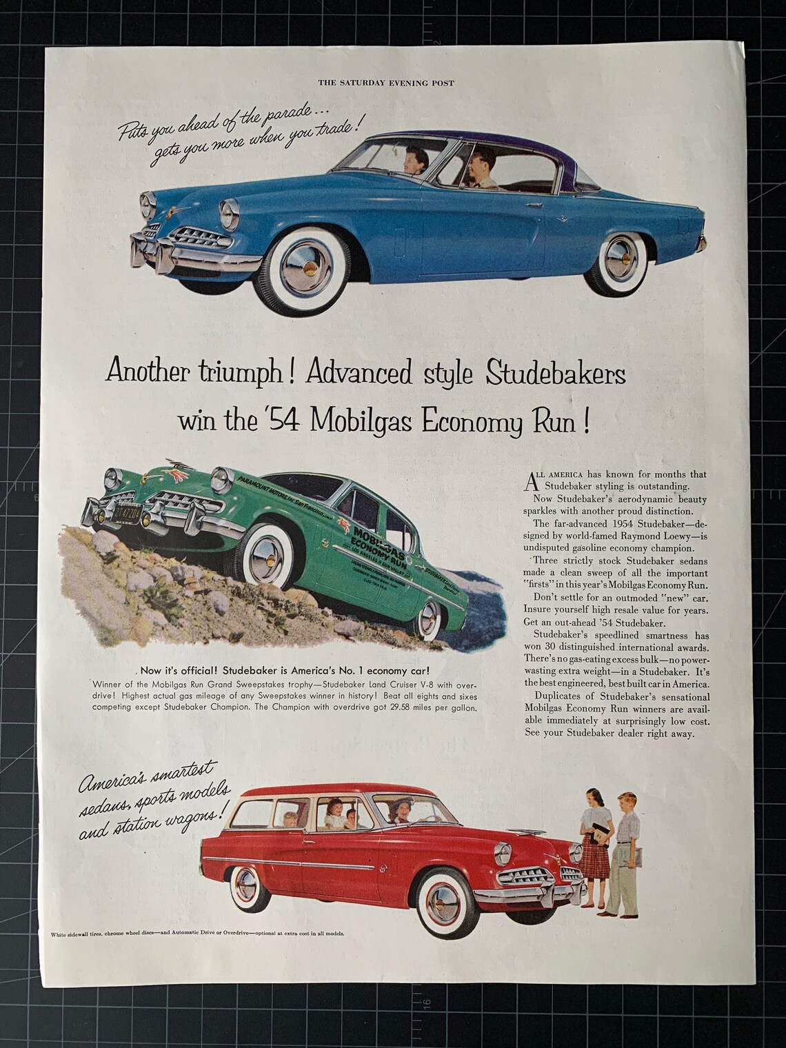 Vintage 1954 Studebaker Original Advertisement - Etsy