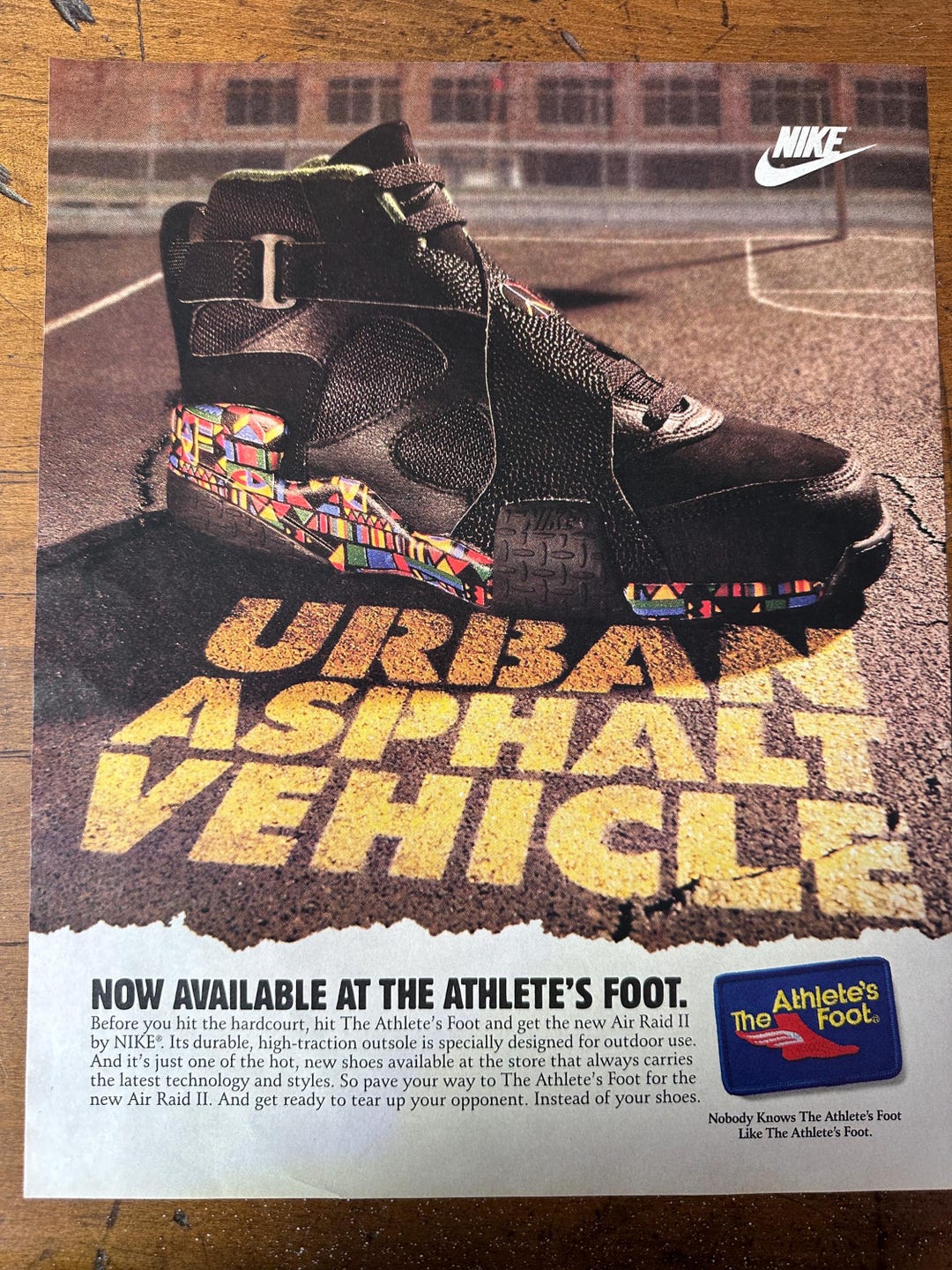 Vintage 1993 Nike the Athlete’s Foot Shoes Original Advertisement - Etsy