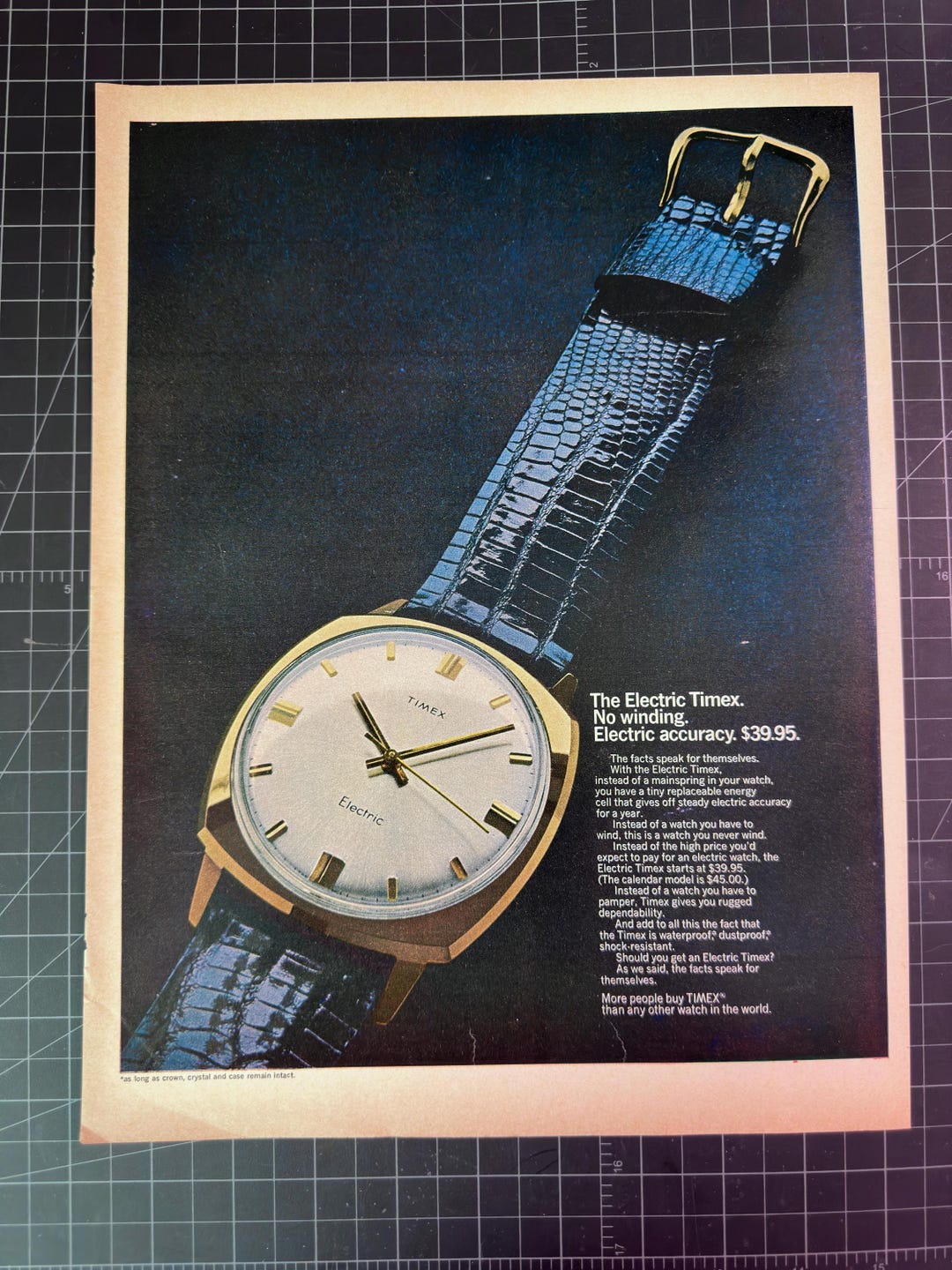Vintage 1970s Timex Watch Print Ad - Etsy