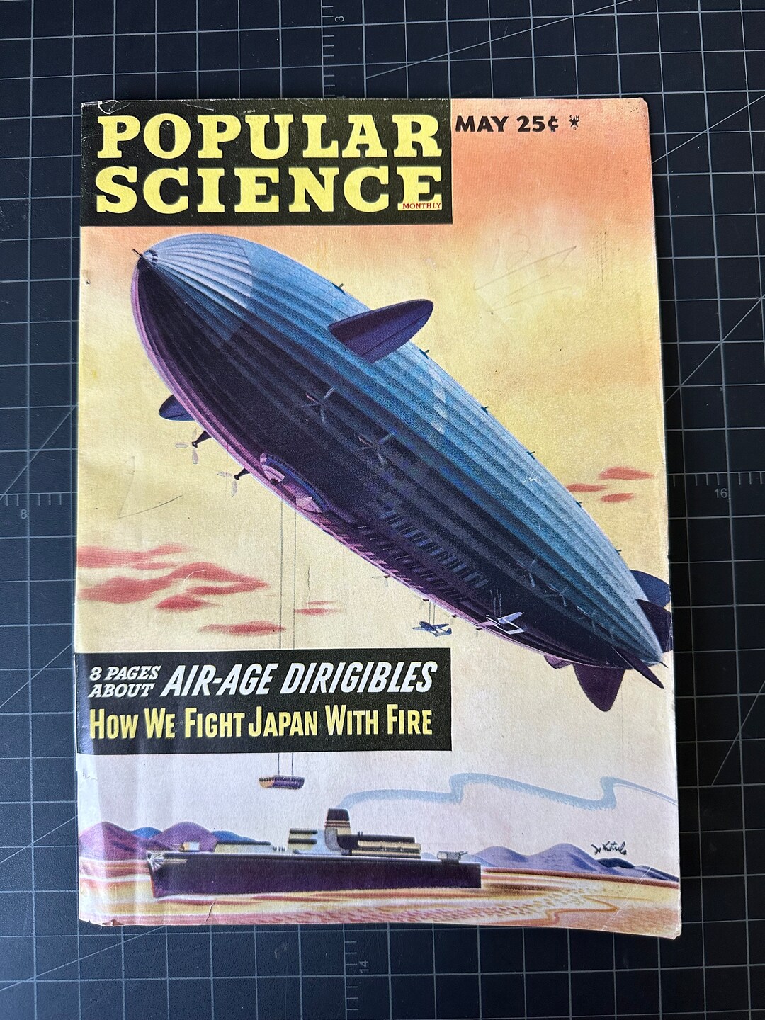 Vintage 1940s Popular Science WWII Popular Science Cover - COVER ...