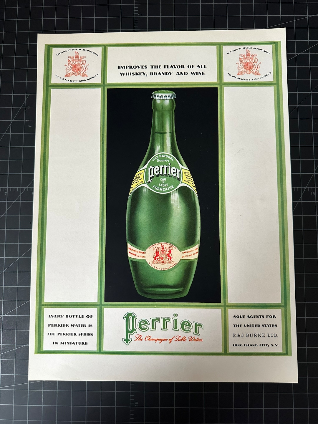 Vintage 1934 Perrier Spring Water Print Advertisement - Etsy