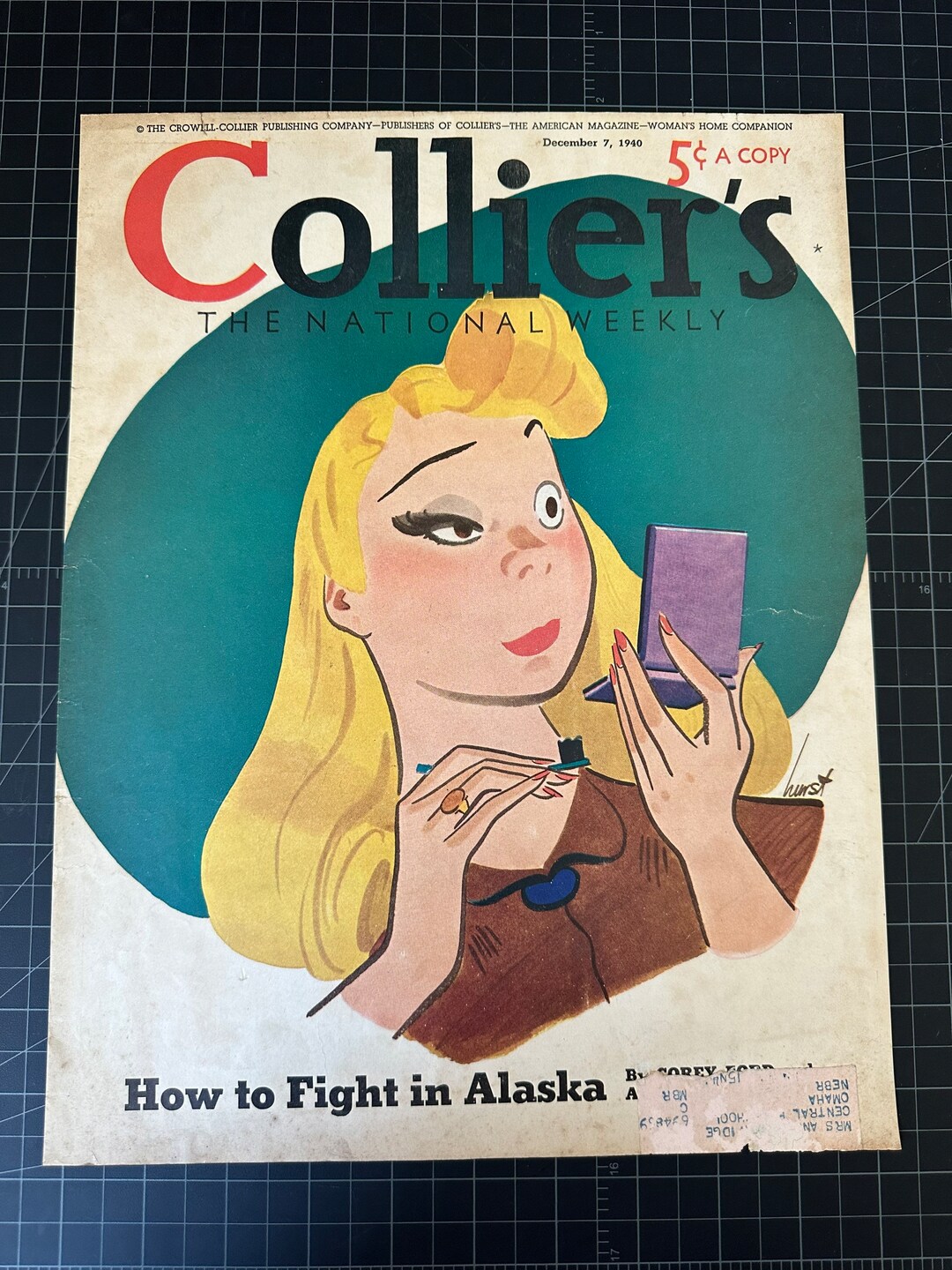 Vintage 1940 Colliers Magazine Cover - COVER Onlyvintage - Etsy