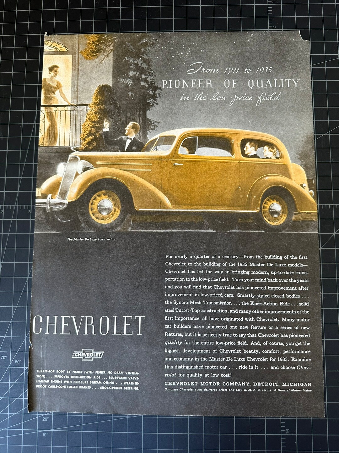 Vintage 1935 Chevrolet Original Print Ad - Etsy
