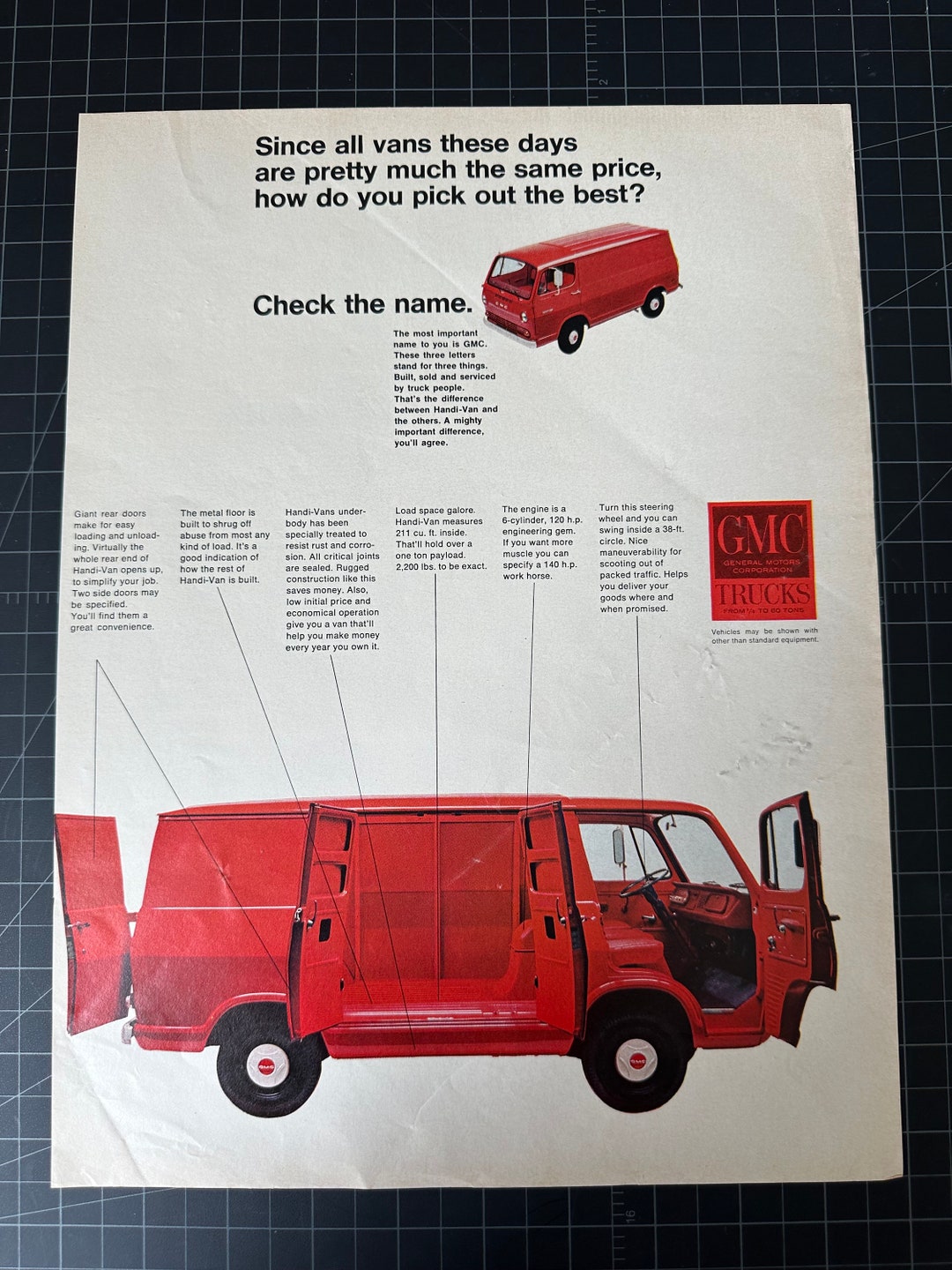 Vintage 1960s GMC Trucks Print Advertisement - Etsy
