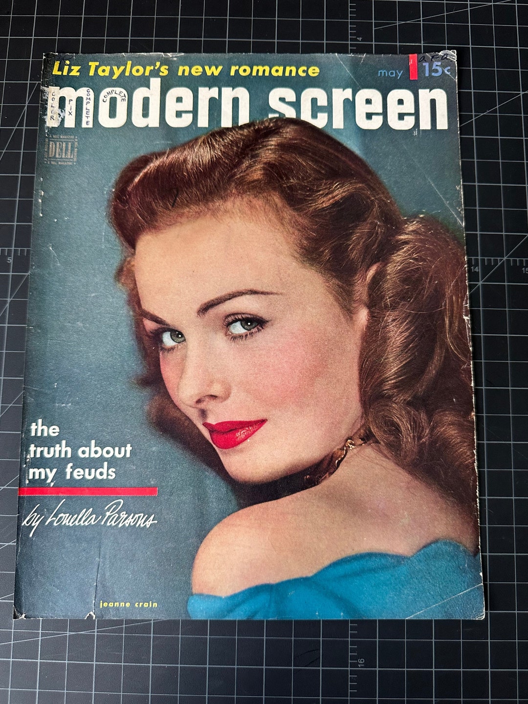 Vintage 1950 Modern Screen Magazine - Jeanne Crain - Cover Onlyvintage ...