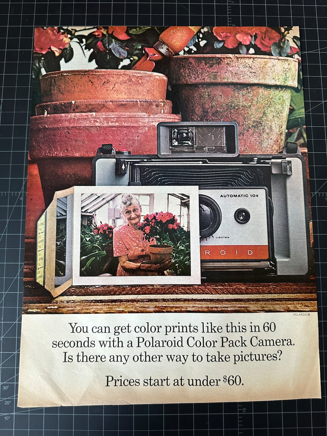Vintage 1966 Polaroid Camera Print Ad - Etsy