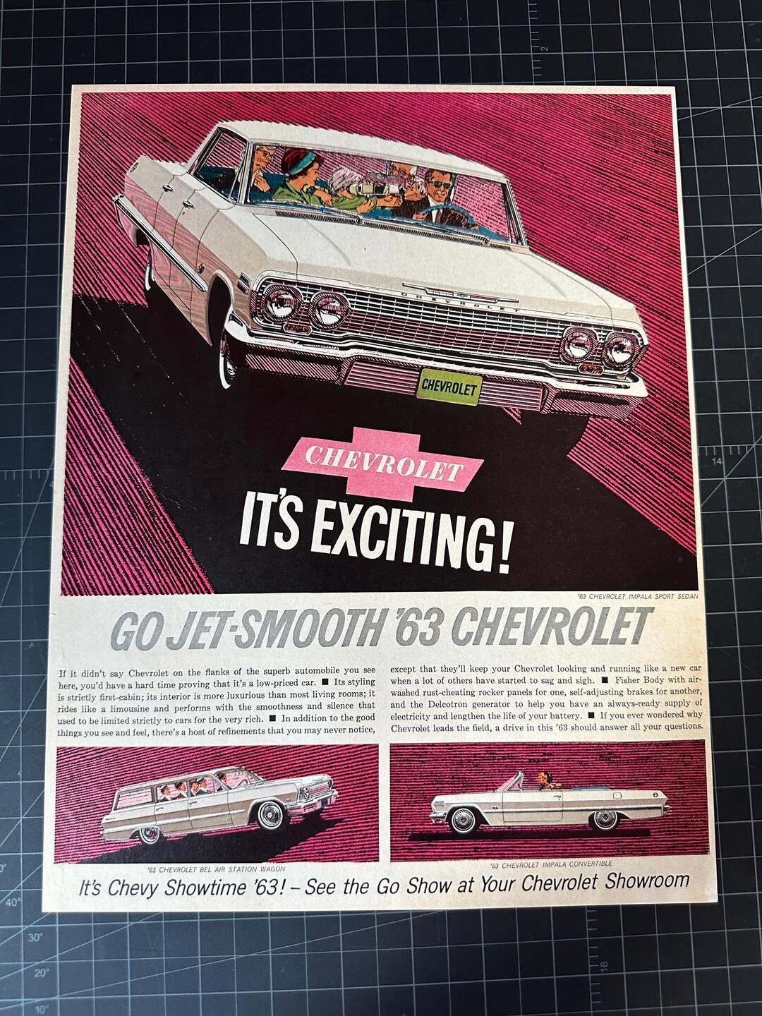 Vintage 1963 Chevrolet Print Ad - Etsy