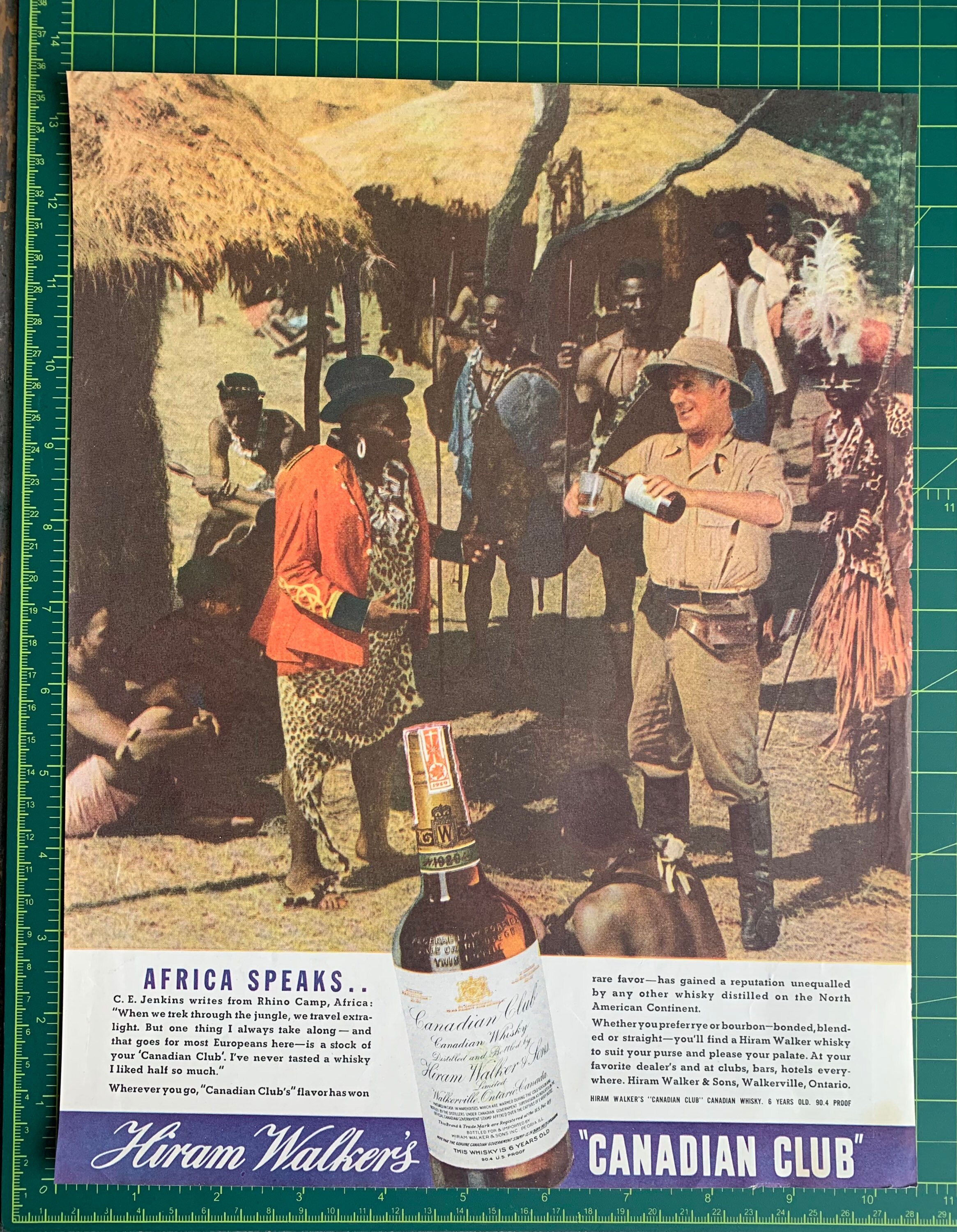 Vintage 1936 Canadian Club Whiskey Print Ad | Etsy