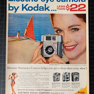 Vintage 1961 Kodak Camera Original Print Ad - Etsy