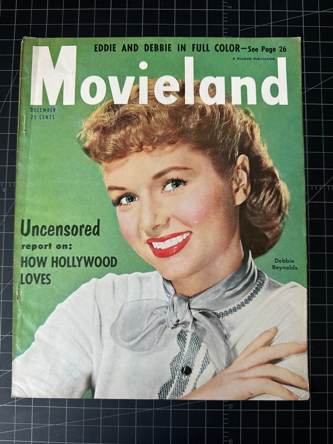Vintage 1950s Movieland Magazine Cover Debbie Reynoldsvintage Retro ...