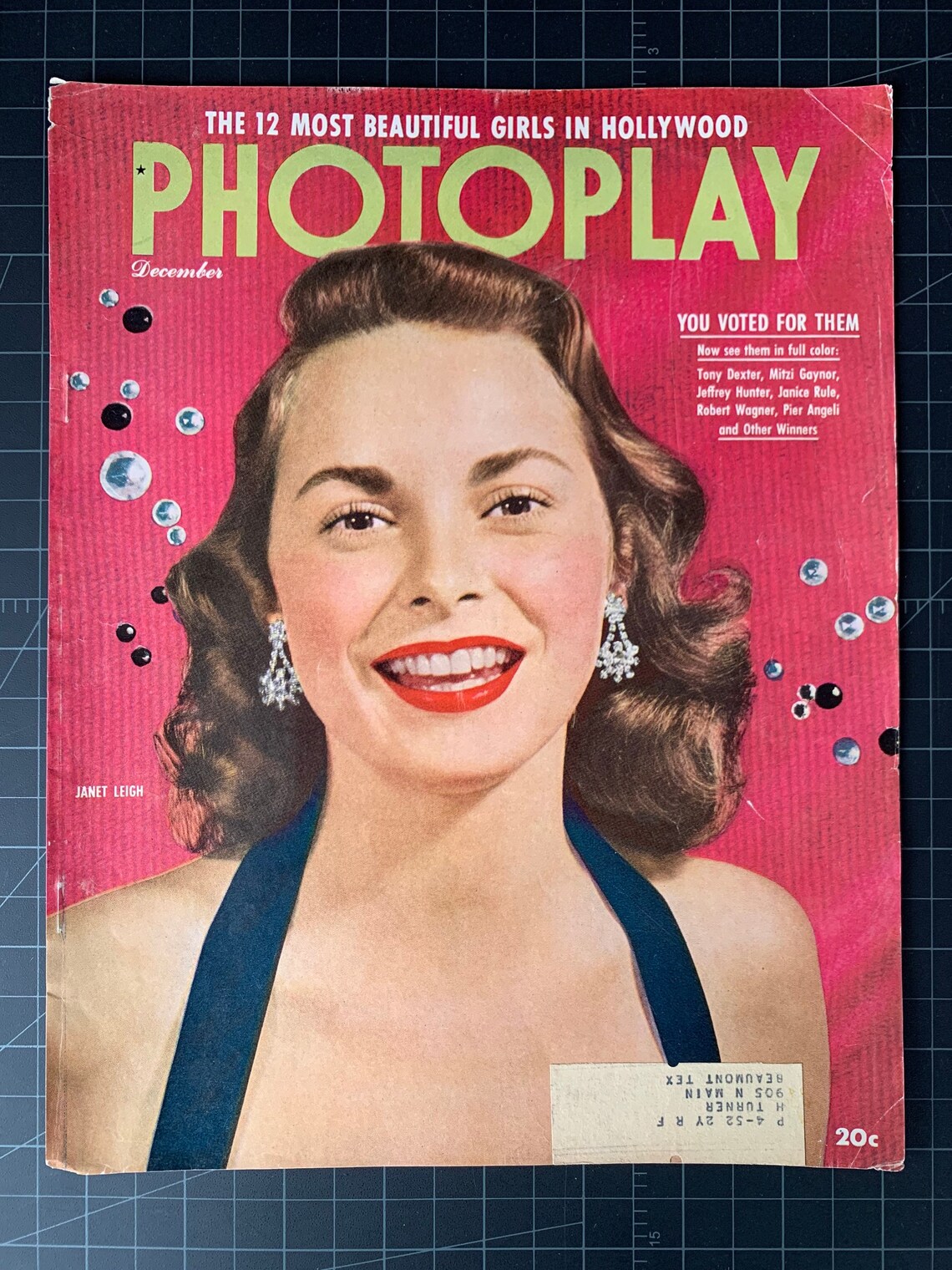 Vintage 1952 Photoplay Magazine Cover - Janet Leigh - Etsy