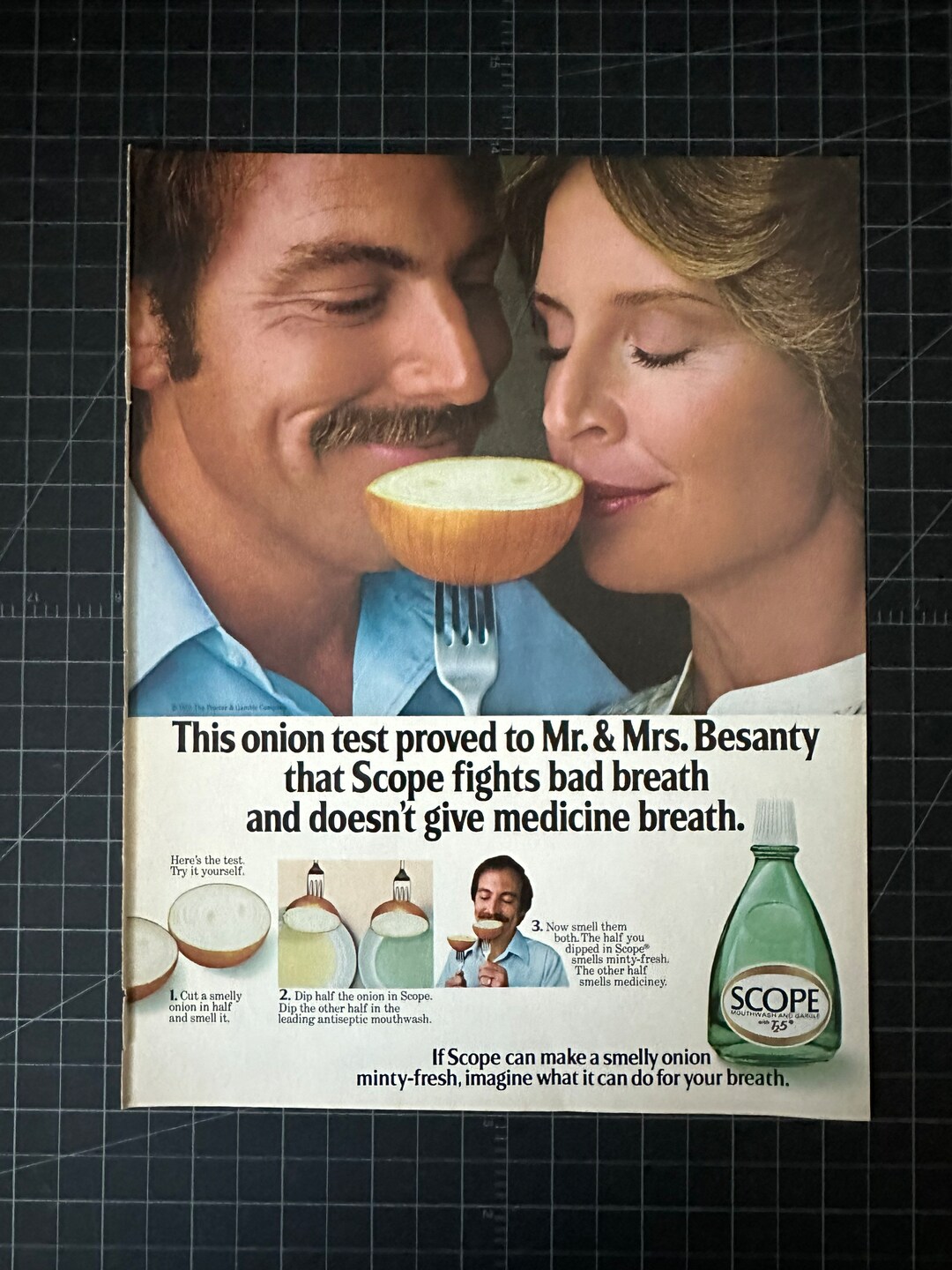 Vintage 1979 Scope Mouthwash Print Ad - Etsy