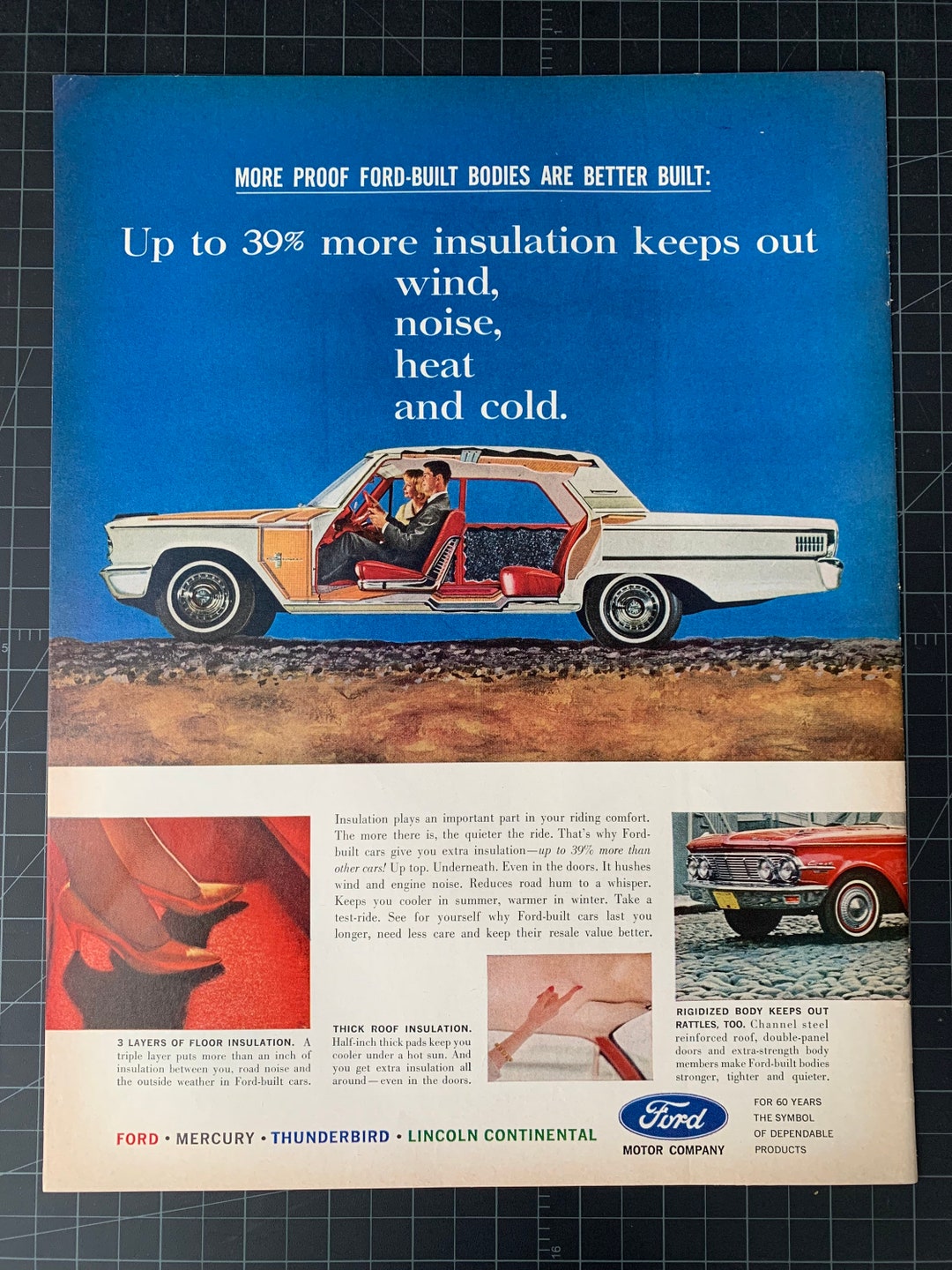 Vintage 1963 Ford Print Advertisement - Etsy