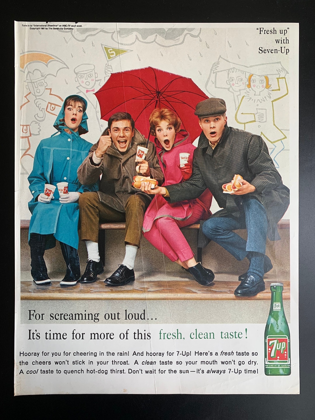 Vintage 1962 7up Print Advertisement - Etsy
