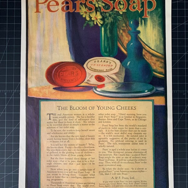 Pears Soap Ad - Etsy