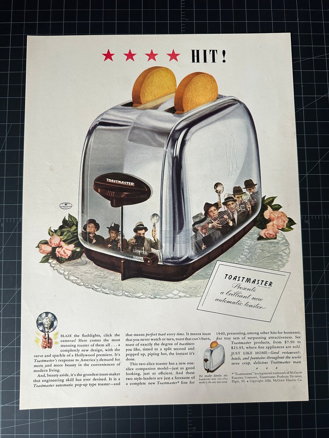 Vintage 1937 Toastmaster Toasters Print Advertisement - Etsy