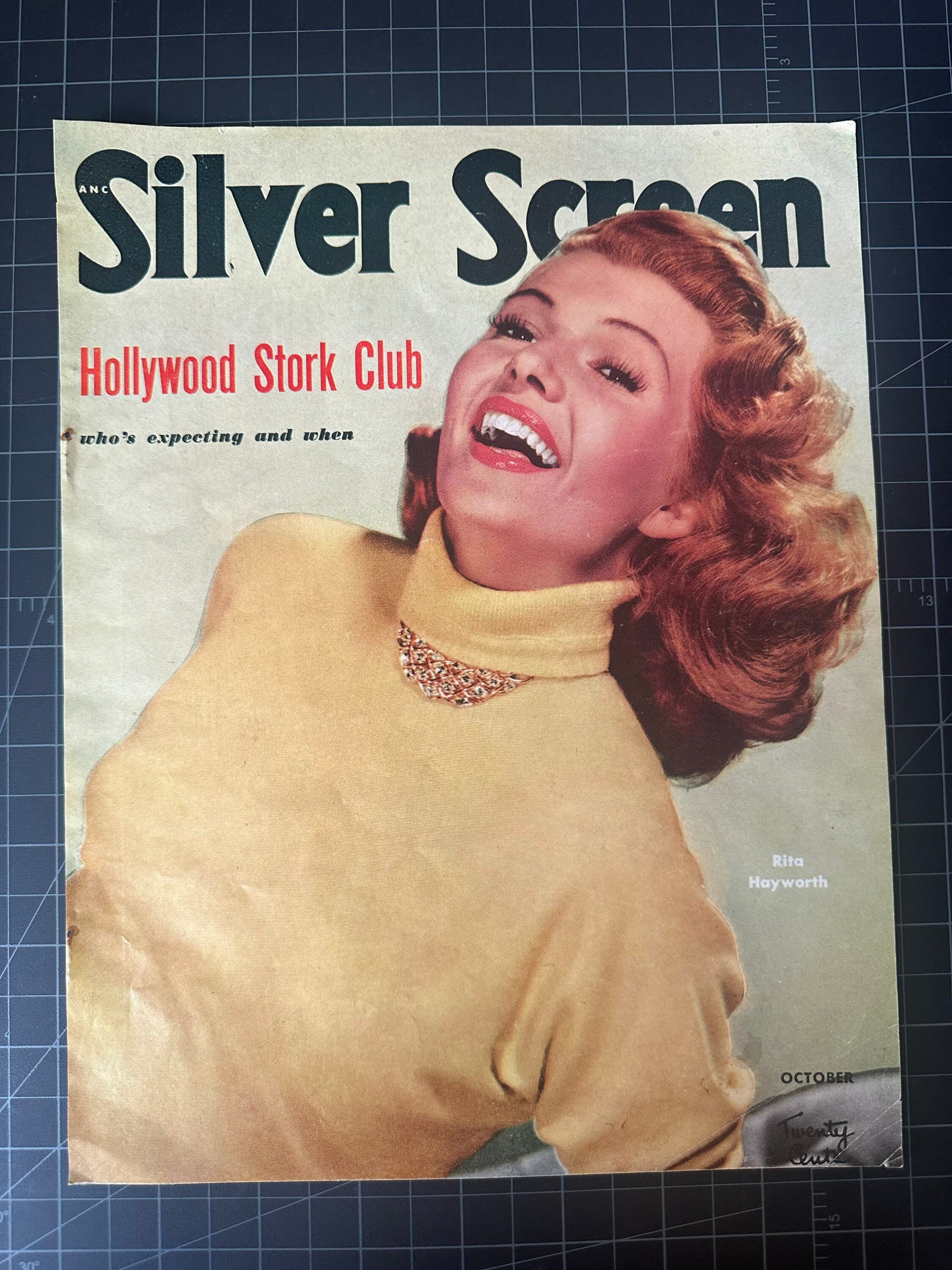 Rare Vintage 1950s Silver Screen Magazine Cover Rita - Etsy