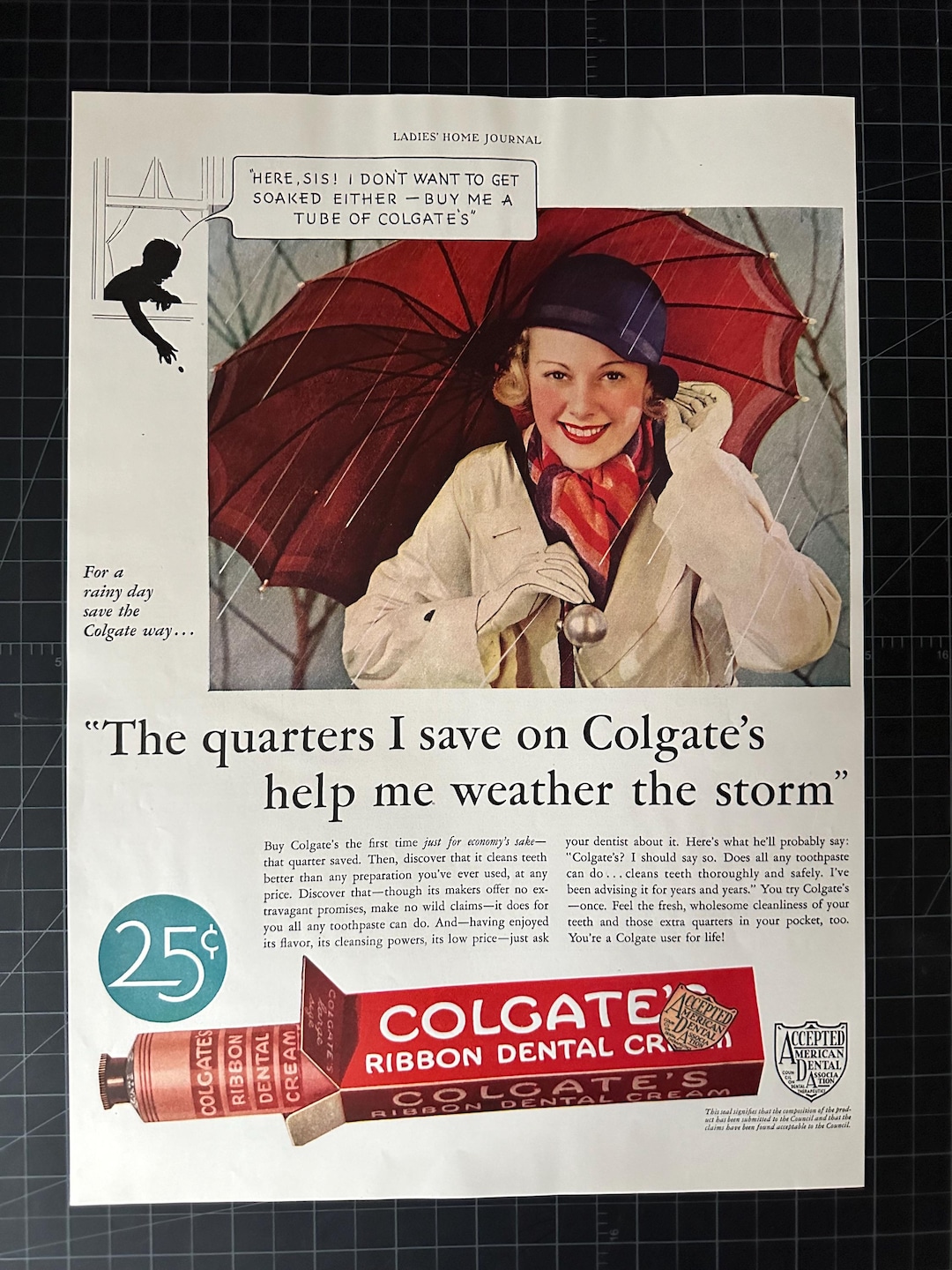 Vintage 1930s Colgate’s Toothpaste Print Ad - Etsy