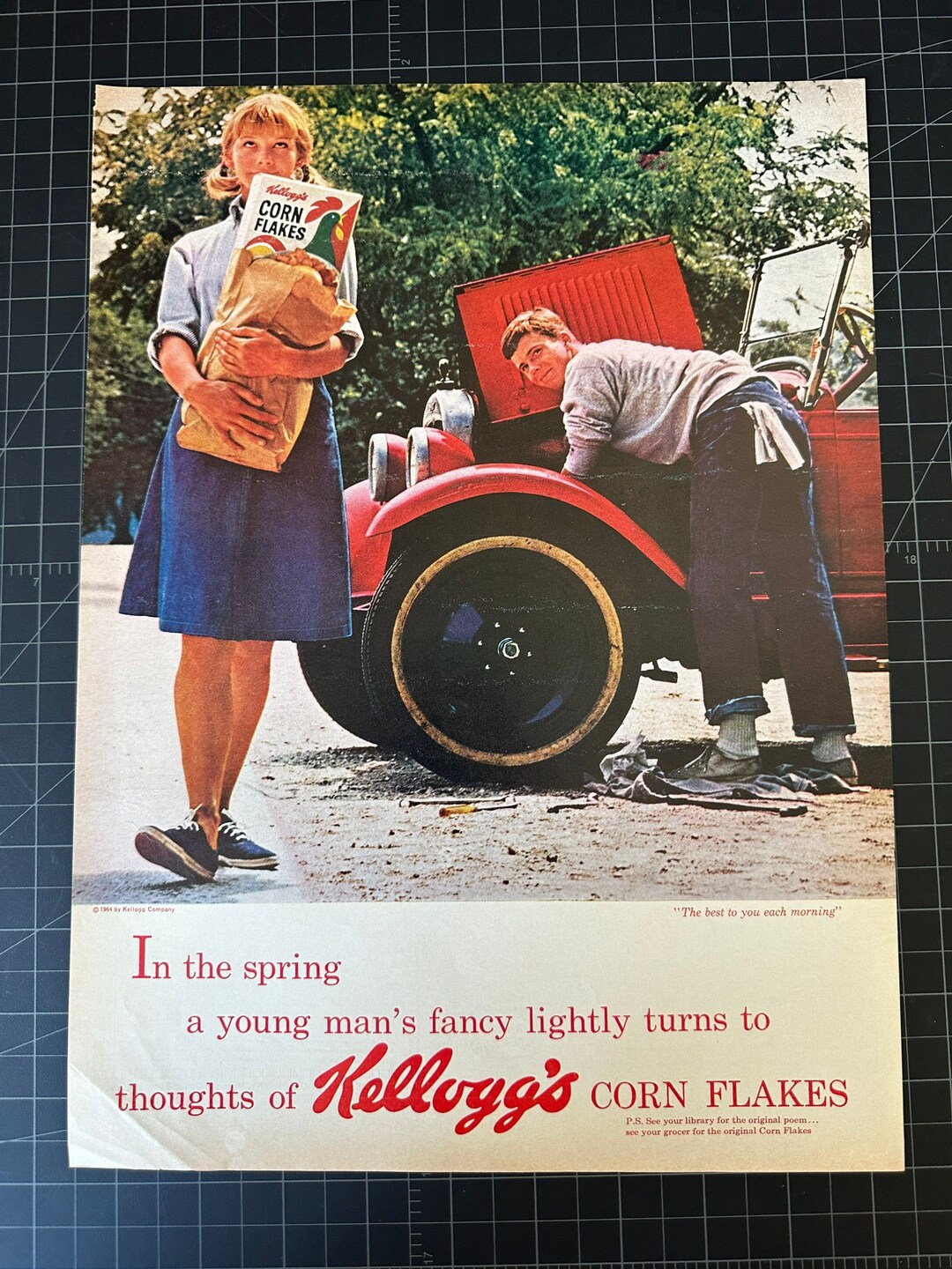 Vintage 1964 Kelloggs Corn Flakes Print Advertisement - Etsy