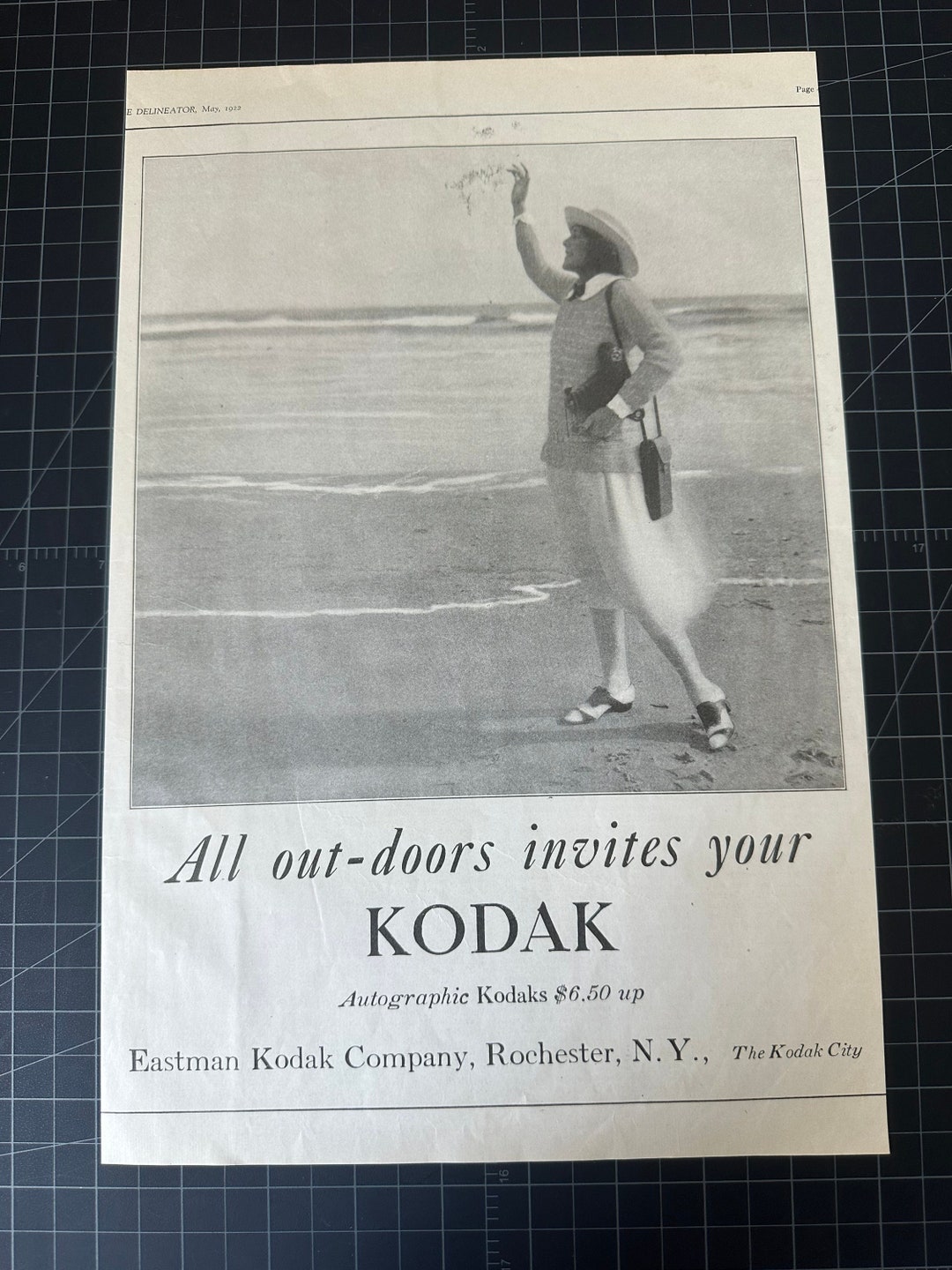 Rare Vintage 1922 Kodak Cameras Print Advertisement - Etsy